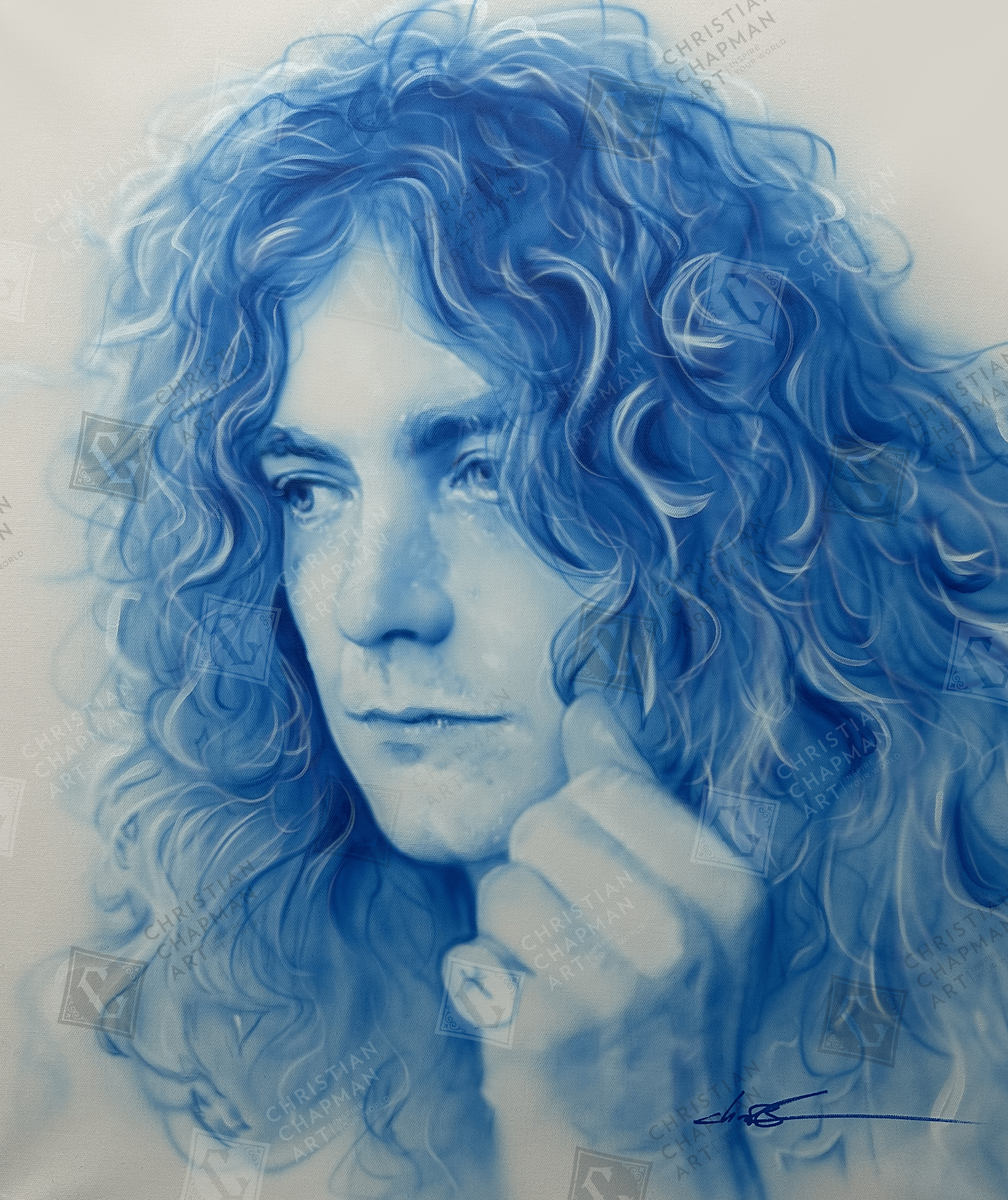 'Azure Aura of Plant' | Christian Chapman Art